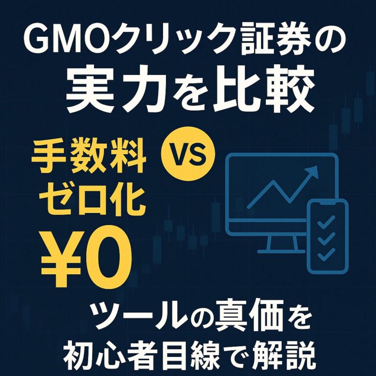 GMOクリック証券の実力を徹底比較 手数料ゼロ化とツールの真価を初心者目線で解説 - JUN BLOG